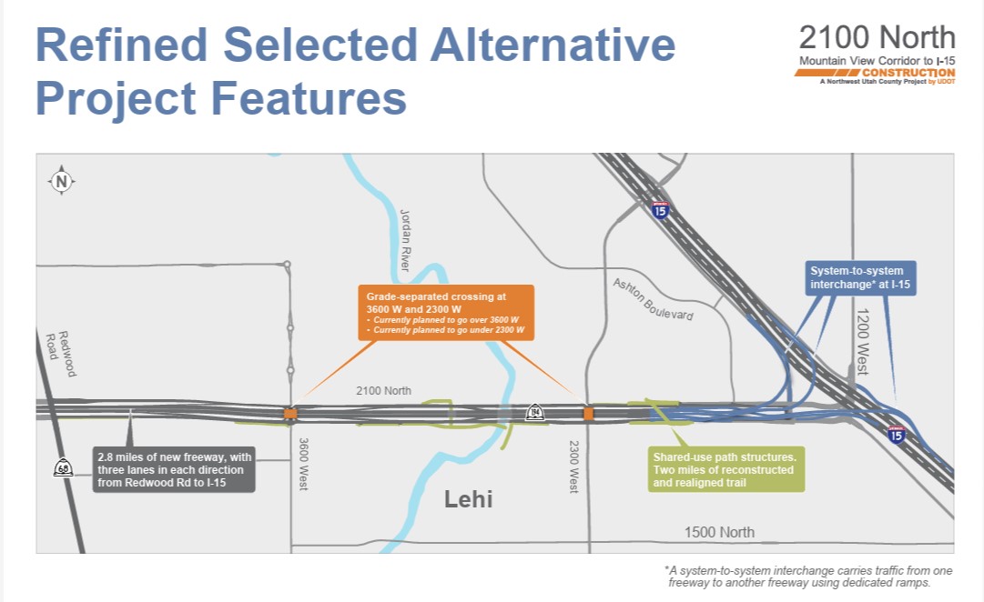 UDOT looks to move 2100 North freeway project in Lehi forward | News ...